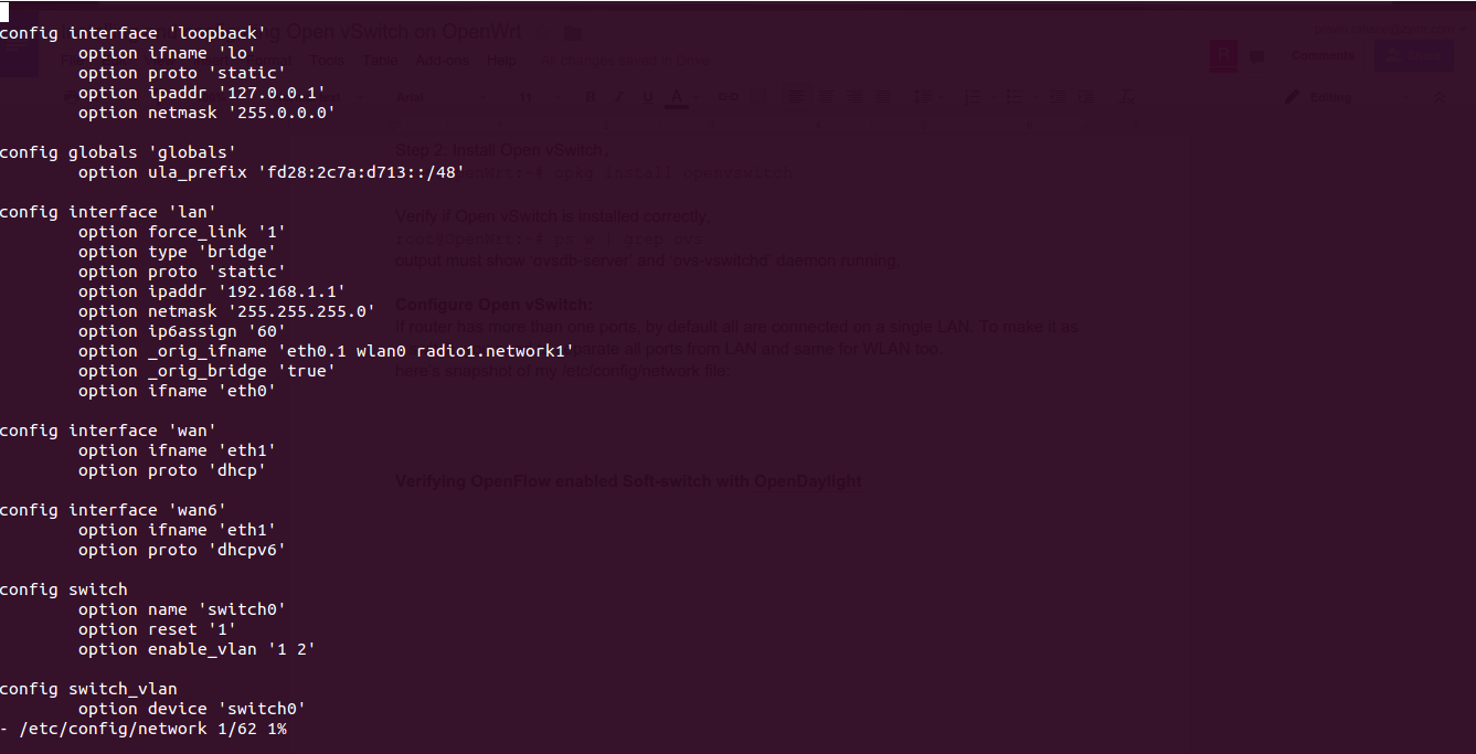 Building and Configuring Open vSwitch on OpenWrt for Cloud Networking ...